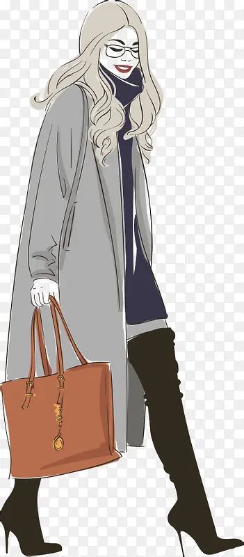 提包的女孩png图片素材下载 图片编号8468641 Png素材网