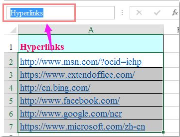 How To Create Drop Down List With Hyperlinks In Excel