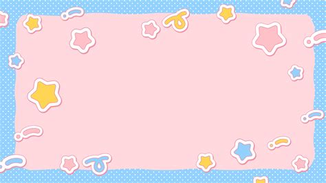 レトロポップでキュートな星の背景8種 Okumono