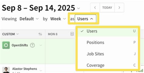 Scheduler User View Reference Guide When I Work Help Center