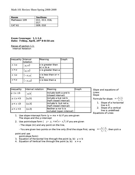 Interval Notation Properties Of Exponents Functions Test Review