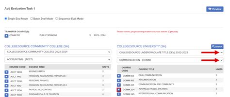 Create Evaluation Tasks With Proposed Equivalencies Tes Support Center