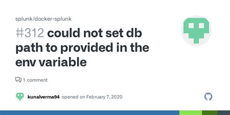 could not set db path to provided in the env variable · issue 312
