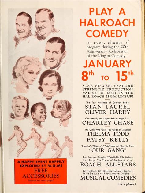Thelma Todd Hal Roach Series Ads
