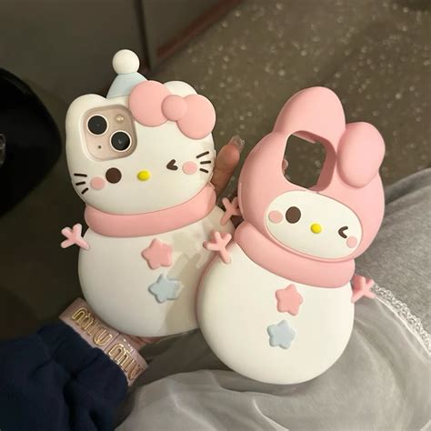 눈사람 모양 캐릭터 실리콘 범퍼 아이폰 아이폰 아이폰 아이폰 프로 맥스 귀여운 커스튬 디자인 케이스 에이블리