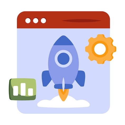 Premium Vector Conceptual Design Icon Of Web Launch