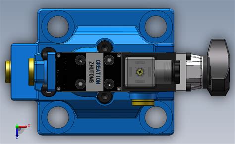 Dbw30 1 先导式电磁溢流阀 Solidworks 2012 模型图纸下载 懒石网