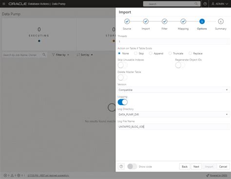 Data Pump And Sql Developer Web For Oracle Autonomous Database