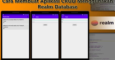 Cara Membuat Aplikasi Crud Menggunakan Realm Database Tutorial