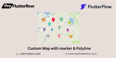 Custom Map With Marker Polyline Between Two Points In Flutterflow