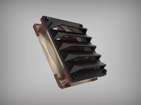 120mm Angular Louvre Fan Grill By The3designer Download Free Stl Model