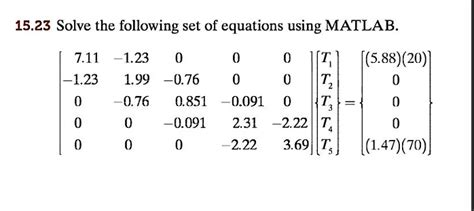 Solved 1523 ﻿solve The Following Set Of ﻿equations Using