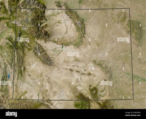 Wyoming State Of United States Of America Low Resolution Satellite