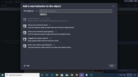 Solved Trouble On Adding Behaviour How Do I Gdevelop Forum