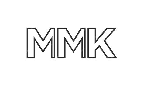 Premium Vector Mmk Logo Design Template With Strong And Modern Bold Text Initial Based Vector