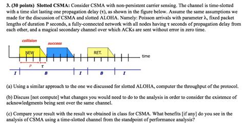 Consider Csma With Non Persistent Carrier Sensing