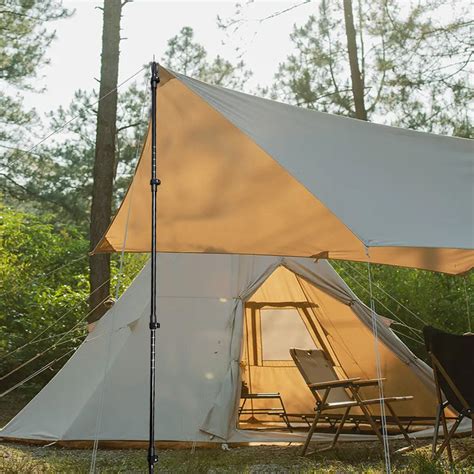 Badu Bg Fonoun Мултифункционални бастуни Туристически щеки Linker за палатка Подслон Стойка