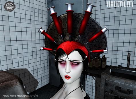 Second Life Marketplace Violetility Head Nurse Headdress