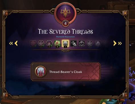 The Severed Threads Renown Guide World Of Warcraft Icy Veins