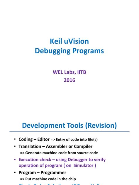 Keil Debuggingprograms Pdf Computer Program Programming