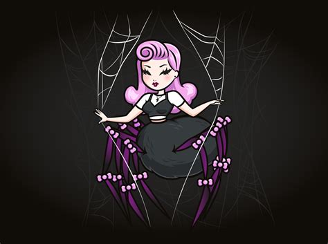 Vivaiolet Spider Pin Up