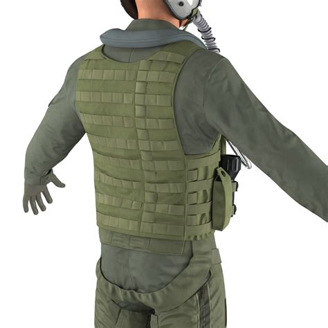 미군 제트 전투기 조종사 3d 모델 199 Ma Free3d