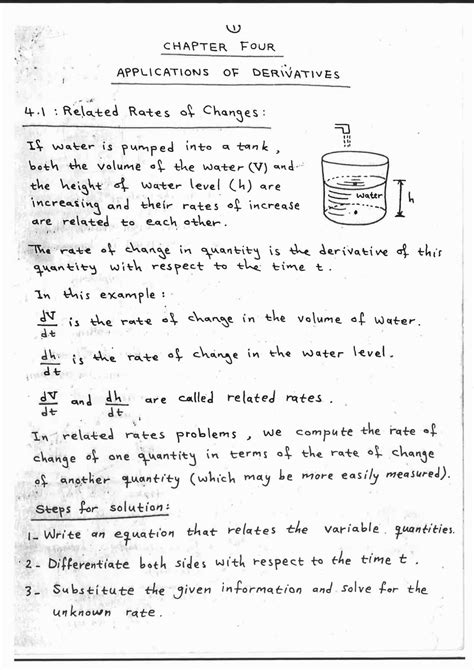 Calculus Applications Of Derivative Calculus Studocu