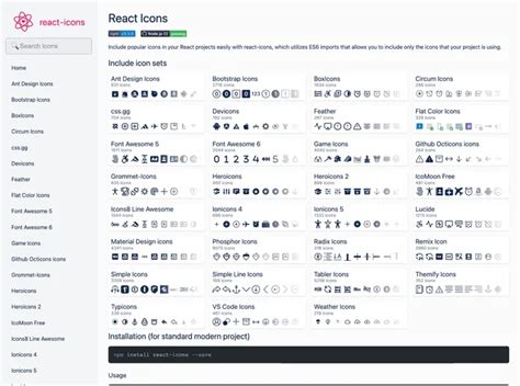 React Icons By React Icons A React Template Built At Lightspeed