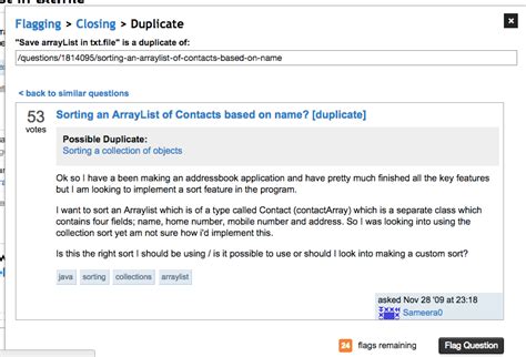 Flag As Duplicate Suggesting Another Duplicate Meta Stack Overflow