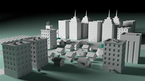 C4d城市场景搭建bcda 站酷zcool