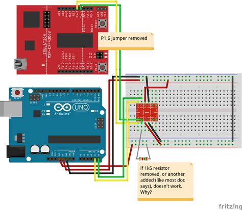 I2c Between Arduino And Ti Launchpad Pullup Resistor Weirdness
