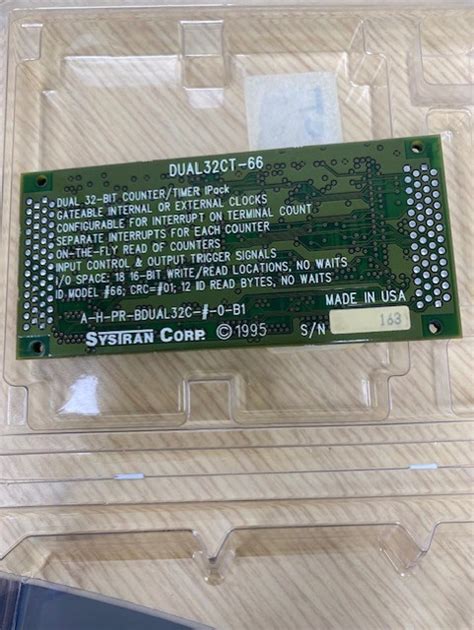 Systran DUAL32CT 66 Is A Dual 32 Bit Counter Timer IndustryPack IP Module