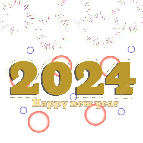 Feliz Ano Novo 2024 Png 2024 Ano Novo Letras Imagem Png E Psd Para