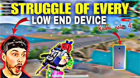 Struggle Of Every Low End Device 😭 Player Bgmi Montage Low End