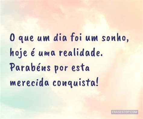 Parabéns Pela Conquista Frasestop