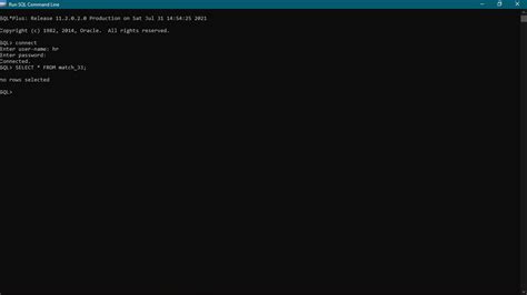 Sql How To Save Data In Oracale 11g Expres Edition Command Line Stack Overflow