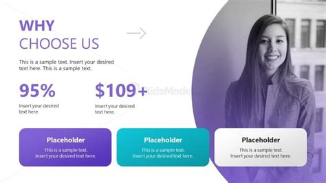 Why Choose Us Slide With Bold Digits Ppt Template Slidemodel