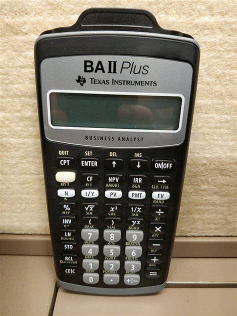 Financial Calculator Ba Ii Plus Computers Tech Office Business Technology On Carousell