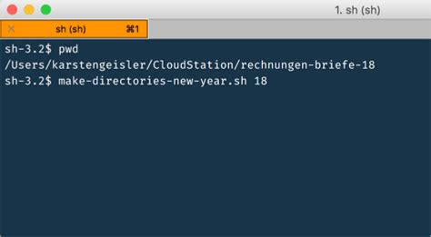 bash skript zum anlegen von ordnern und unterordnern