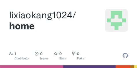 GitHub Lixiaokang1024 Home