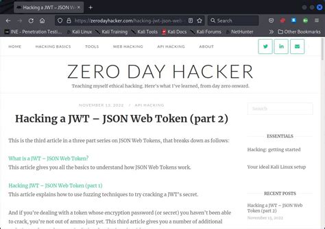 Edward Lichtner On Linkedin Hacking Json Jwt Apihacking Hackingapis