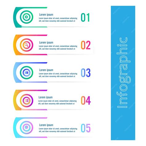 Premium Vector 6 Steps Table Infographic Template