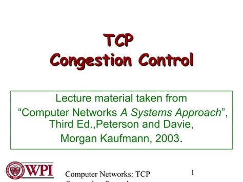 Tcp Congestion Control Ppt