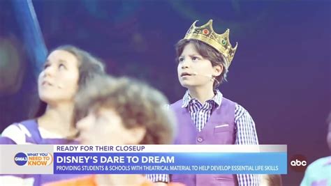 Jtf On Gma Watch This Special Story About Disney On Broadways Dare To Dream Jr And Its