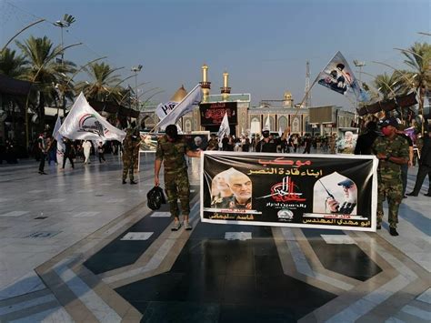 تجدید پیمان مجاهدان عراقی با شهدای مقاومت در بین الحرمین عکس و فیلم تسنیم