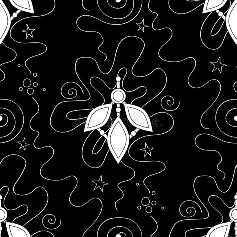 Seamless Aesthetic Pattern With Cute Stars Stock Vector Illustration Of Modern Shape 279385229