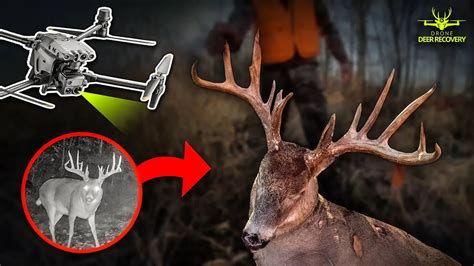 Thermal Drone Locates Giant Buck Drone Deer Recovery