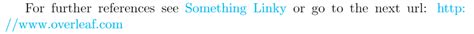Hyperlinks Overleaf Editor LaTeX Online