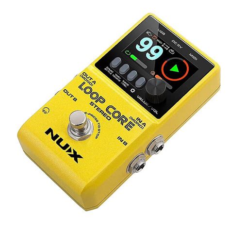 NUX Loop Core Stereo Looper Effektpedal Reverb
