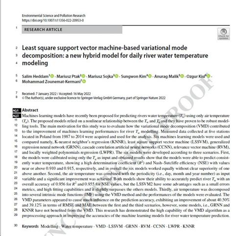 Pdf Least Square Support Vector Machine Based Variational Mode